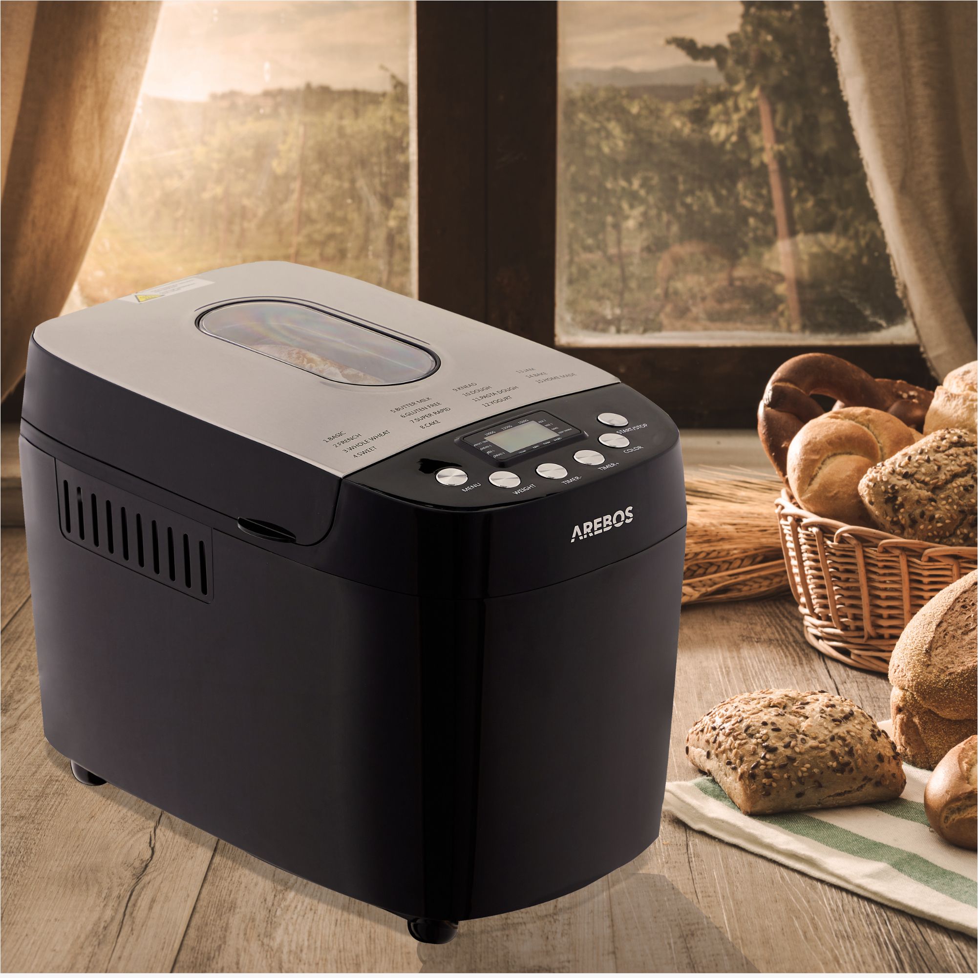 Breadmaker 850W 1500g Black